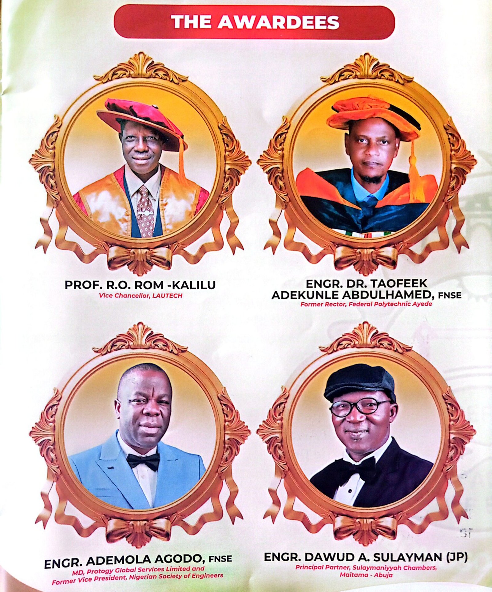 Engr. Dr. Taofeek Adekunle Abdul-Hameed (FNSE) Receives Distinguished ...